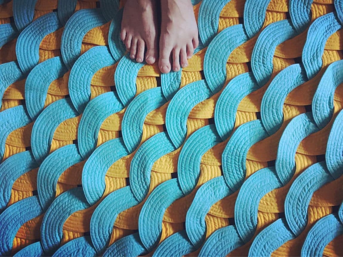 Quilt: April 2019 (Chainmail Fish Scale)